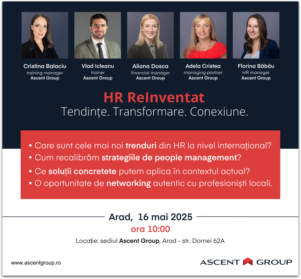 HR ReInventat. Tendințe. Transformare. Conexiune. - Ascent Group